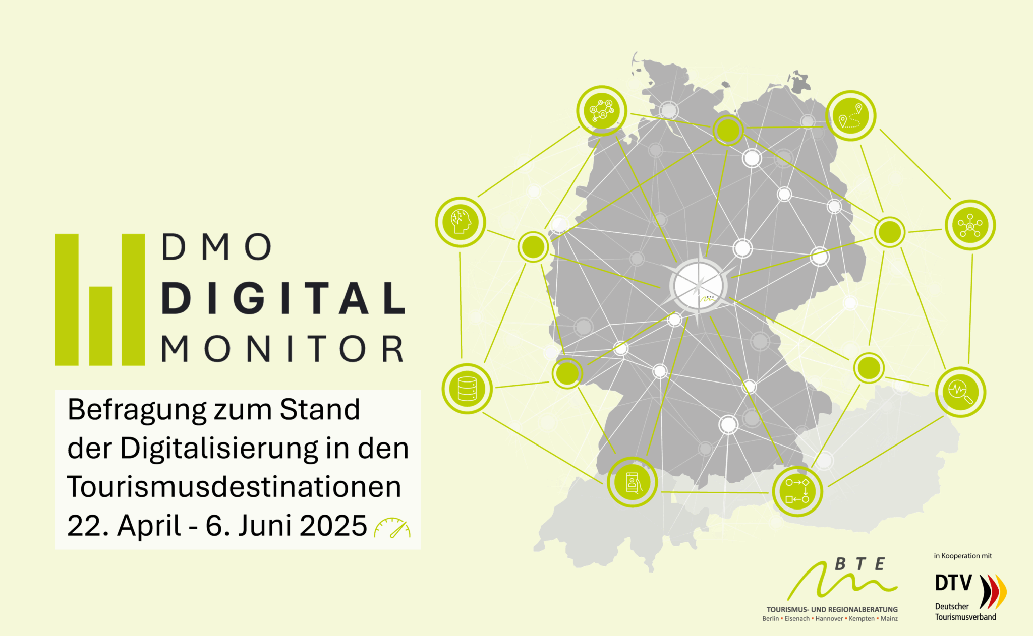 DMO DigitalMonitor 2025 gestartet! - BTE Tourismus- und Regionalberatung